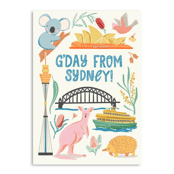 Gday From Sydney Greeting Card Australian Made by Melanie Sharpe - Bits ...