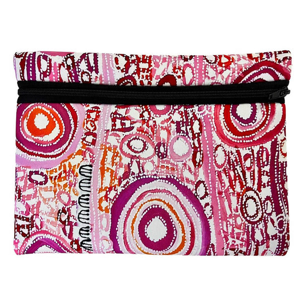 Aboriginal Gifts Zipped Case - Utopia Artist Charmaine Pwerle - Bits of ...