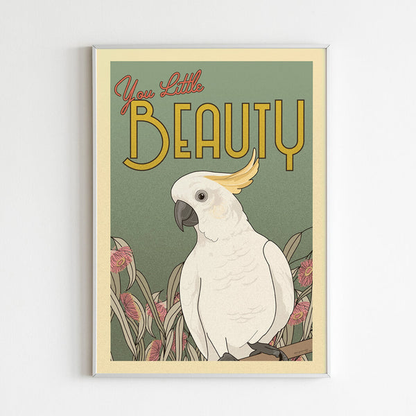Australian Art Prints - You Little Beauty Cockatoo Poster - Bits of ...