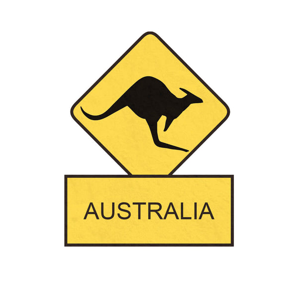 Kangaroo Road Sign
