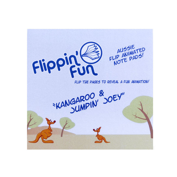 Kangaroo Australian Souvenirs - Animated Notepads - Bits of Australia